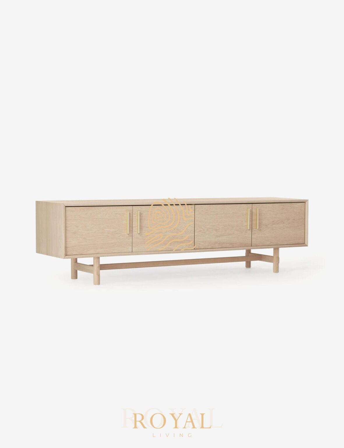 SIMPLI Meja TV Jati Model Minimalis - Media Console TV