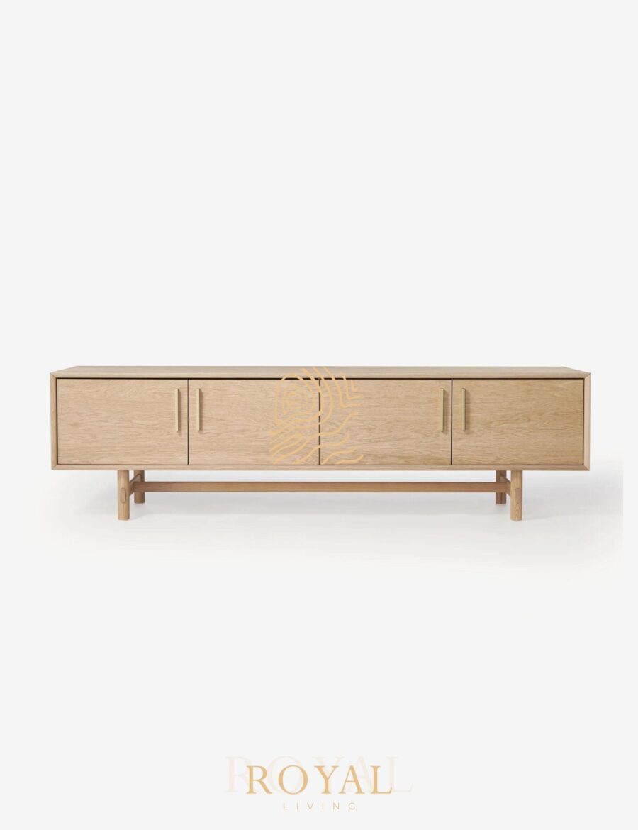 SIMPLI Meja TV Jati Model Minimalis - Media Console TV