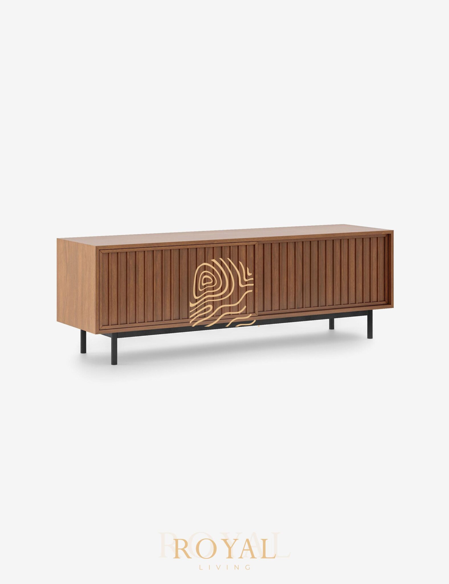 SLATED Cabinet Buffet TV Modern - Meja TV Kayu Jati
