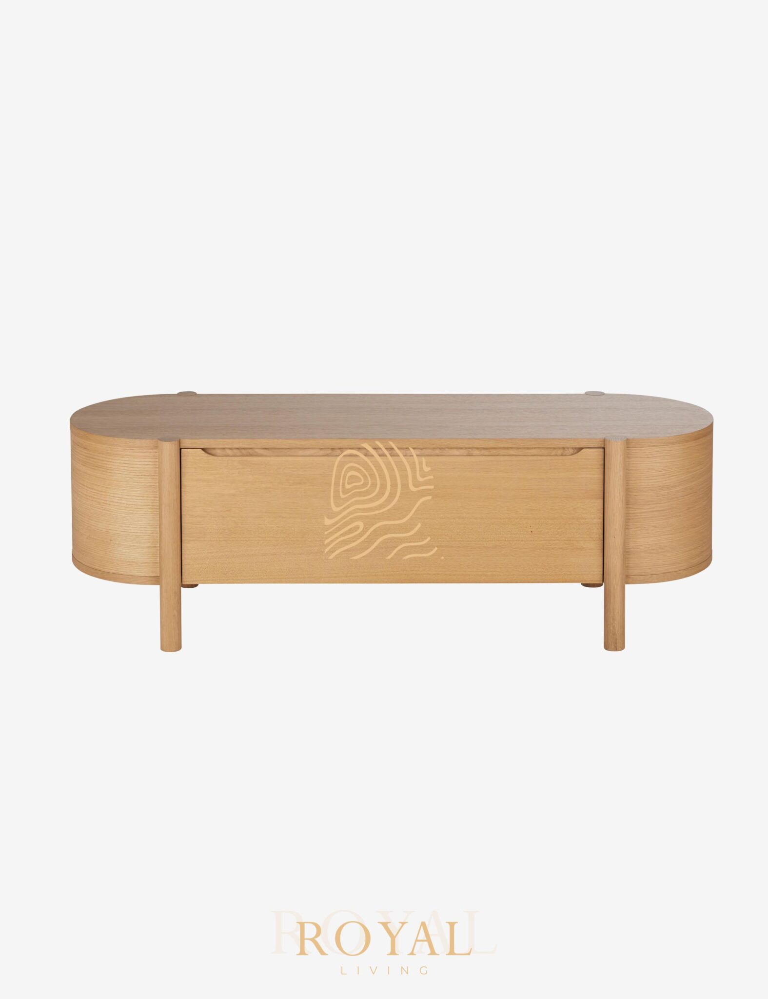 SIMPLI Meja TV Jati Model Minimalis - Media Console TV